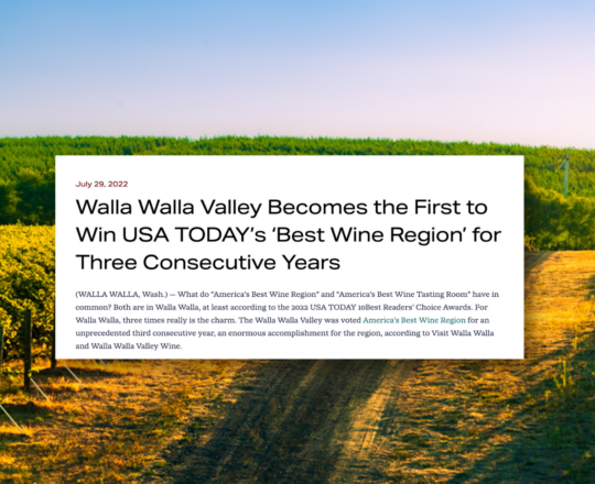 The Walla Walla Way - Walla Walla Valley Wine